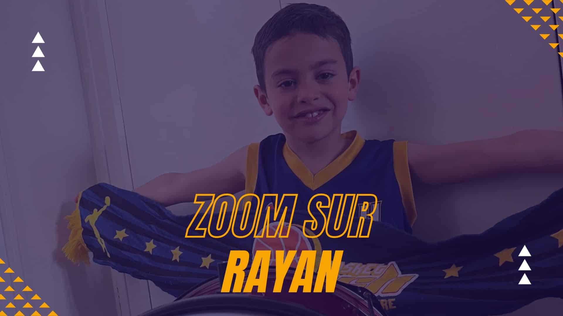 Zoom. Portrait de Rayan - SMASH Vendée Basket